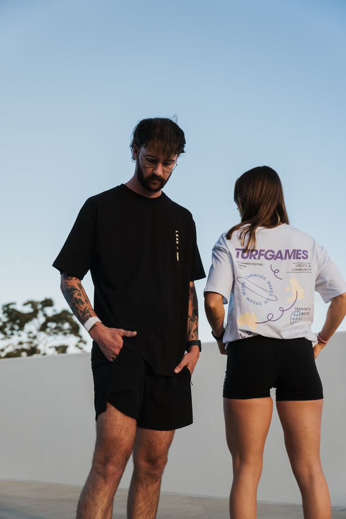 Summer Collab Tee (Black) – Turf Games
