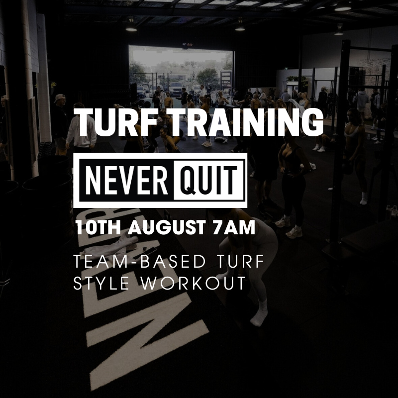 TURF Training Session - NEVER QUIT (Gold Coast) – Turf Games